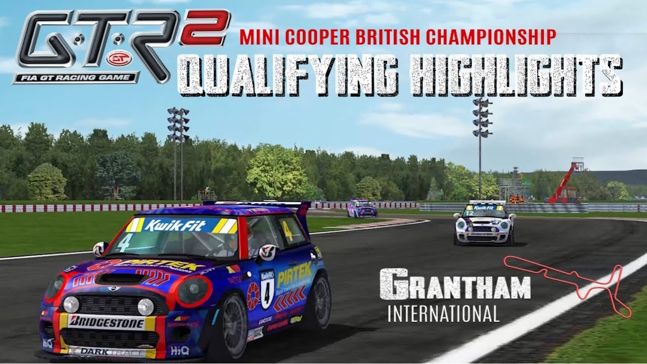 GTR2 NEW TRACK : Grantham International Qualifying Highlights - YouTube