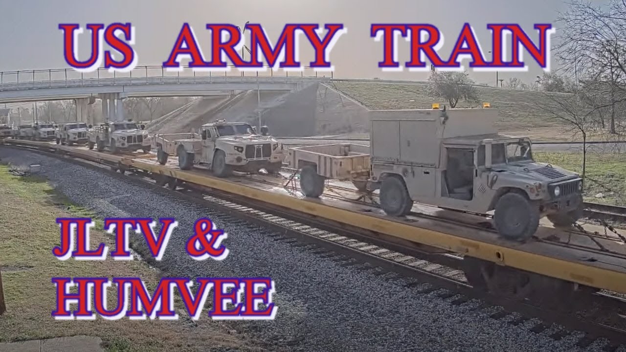 CSX 759 & KCSM 4889 Leads "US ARMY TRAIN" (Feb 27 2023) - YouTube