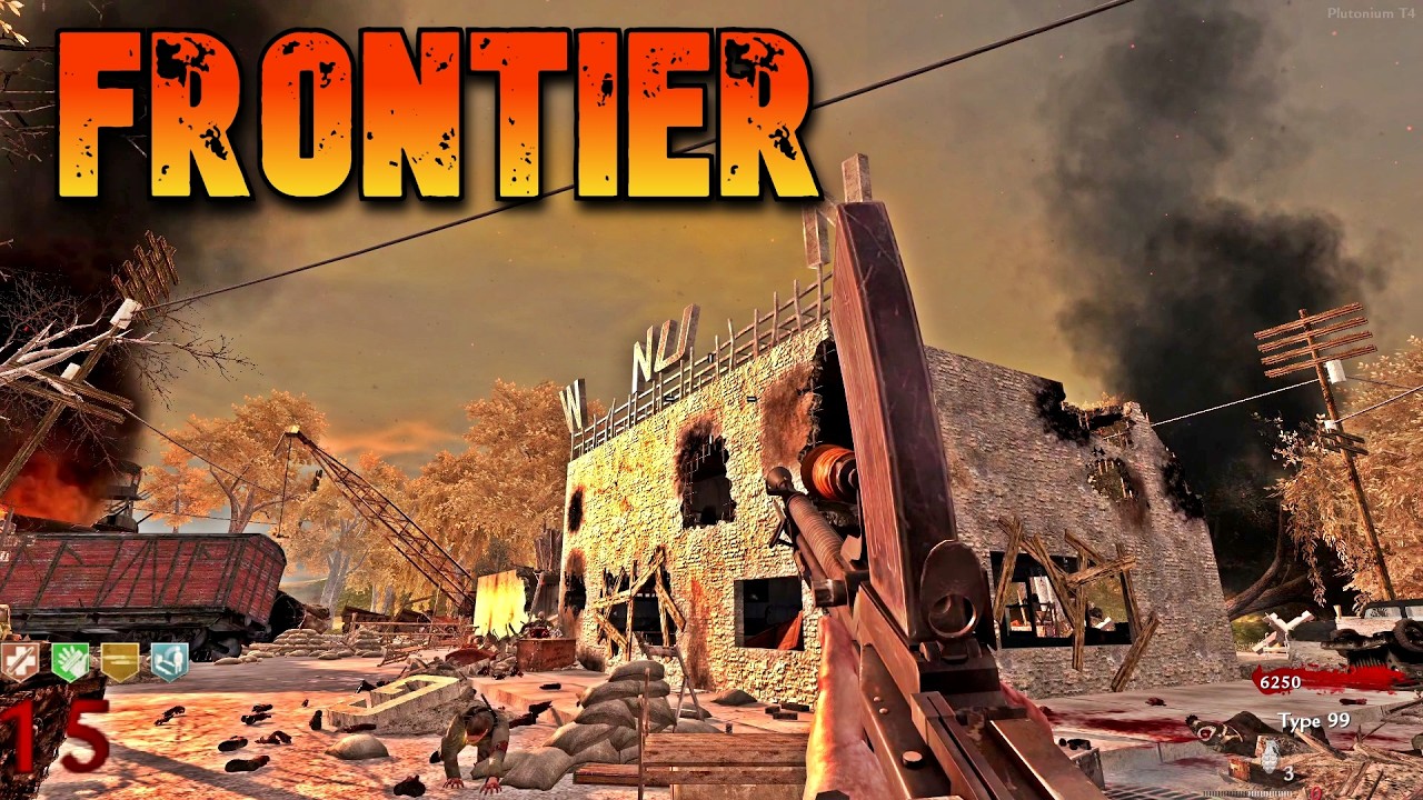 FRONTIER VERY CRAZY CUSTOM MAP (WORLD AT WAR ZOMBIES) - YouTube
