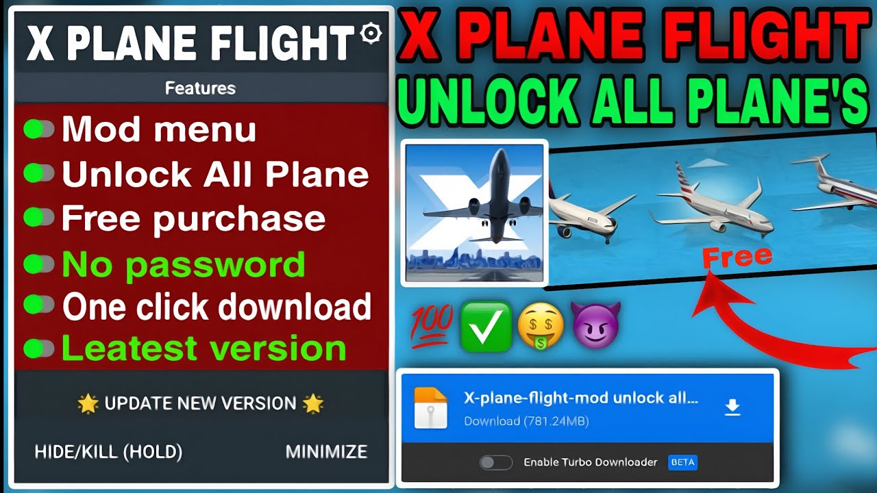 X plane flight All plane Unlock || x plane mod apk x plane flight mod # ...