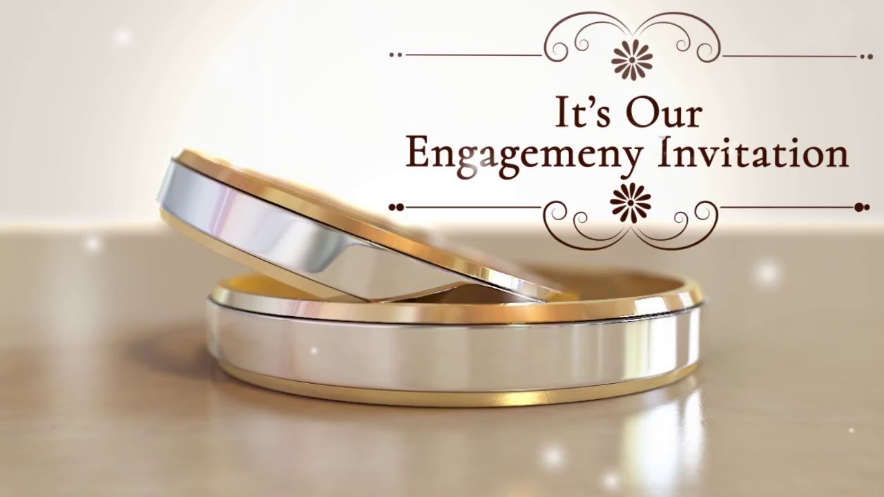 Engagement Invitation video | wedding invitation video | vpw 0103 - YouTube