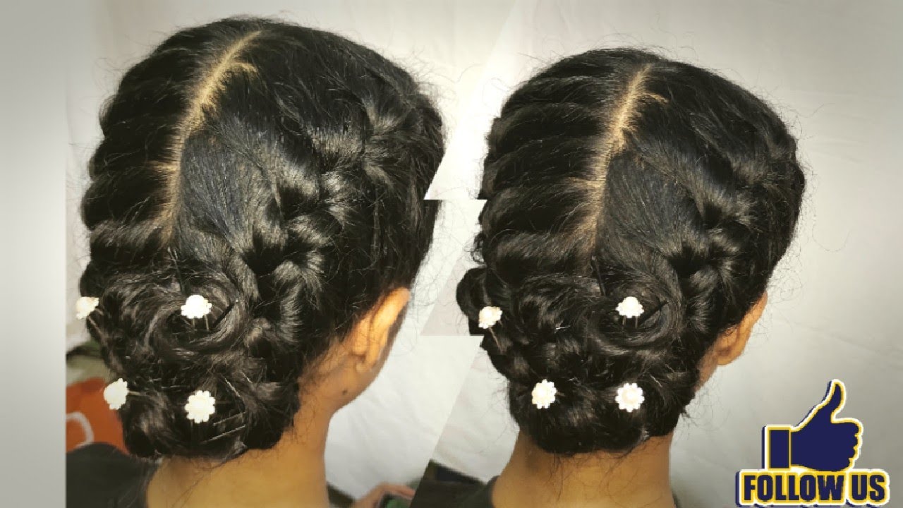 Cara Mengepang Rambut Dari Samping Mudah||Kepang Rambut||Kuncir Rambut ...