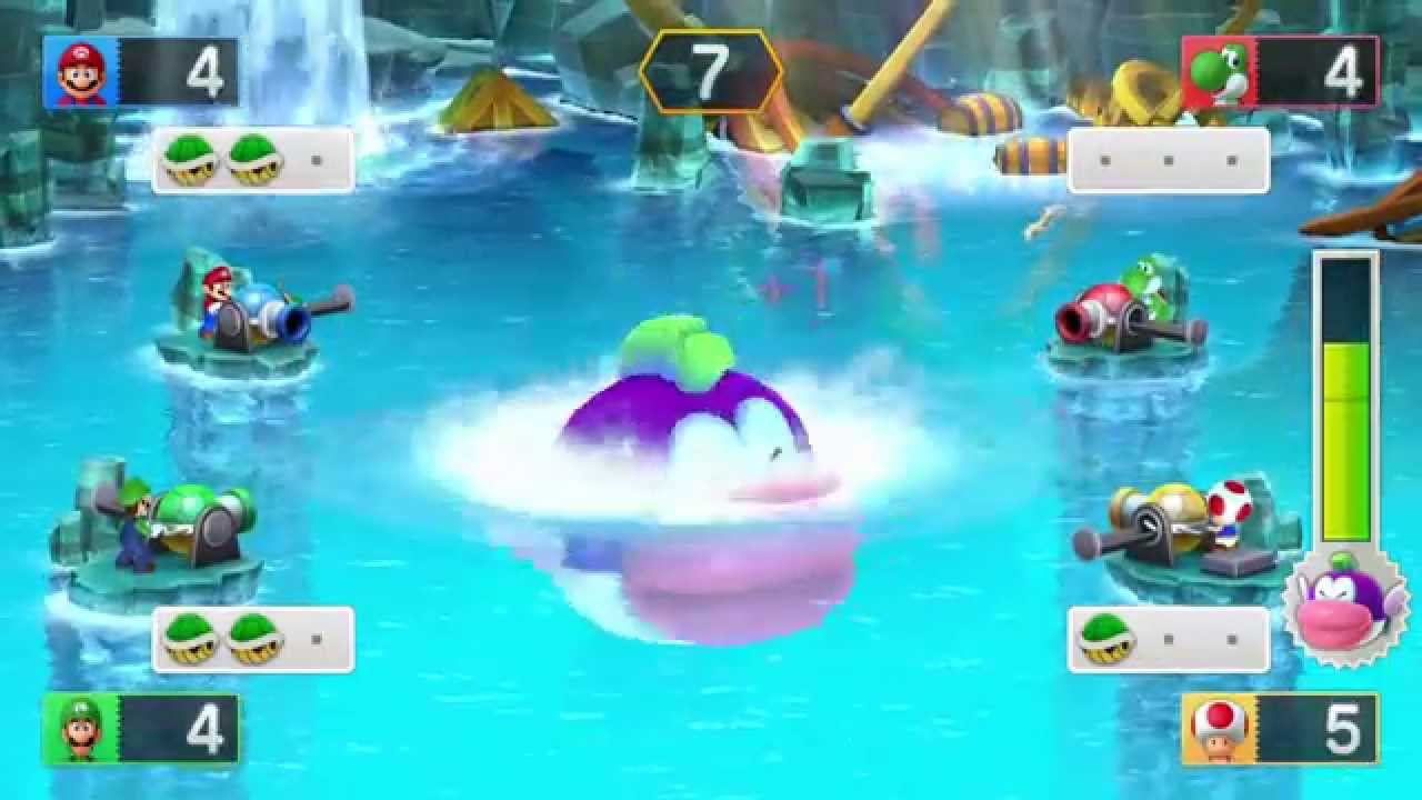 Mario Party 10 - Mega Cheep Chomp's Shell Shock - YouTube