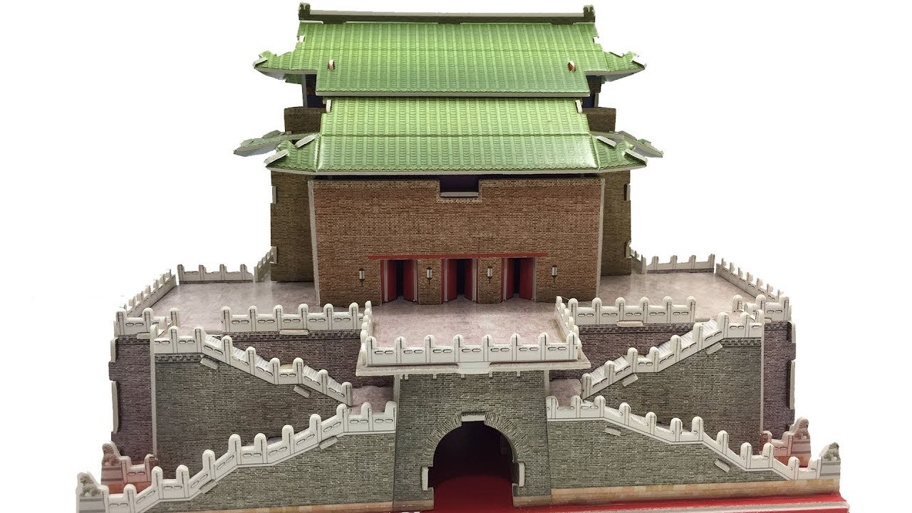 DIY Miniature Beijing Scenic Spot Front Gate South Facing Gate ~ 3D ...