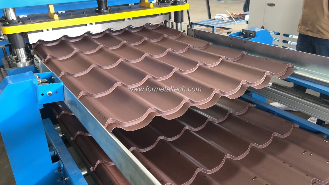 Factory Testing on Glazed Tile Roll Forming Machine | Formetal ...