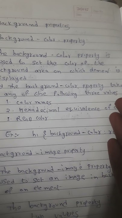 Background properties in css - YouTube