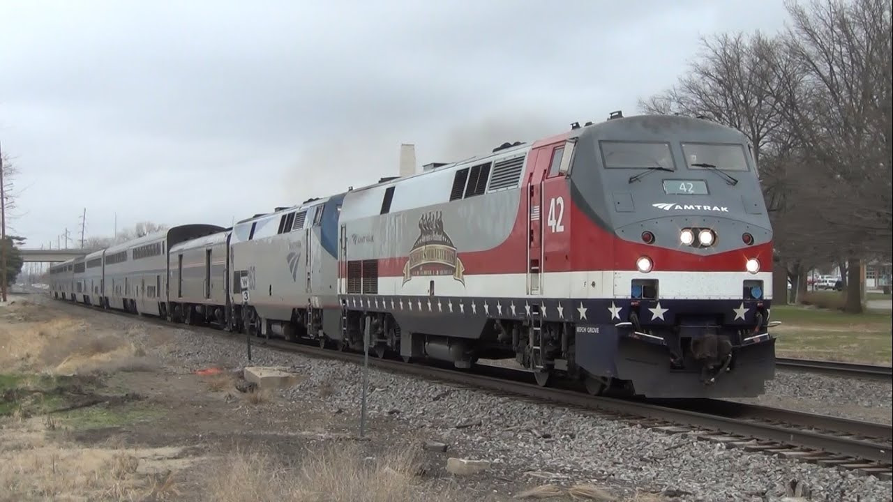 Amtrak Veterans Unit leads the California Zephyr into Ottumwa, IA 4/6 ...