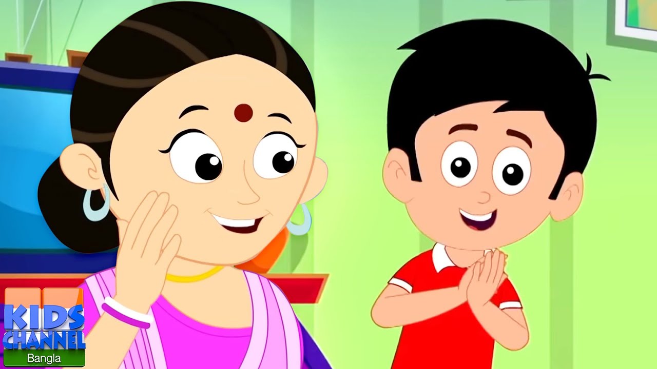 Tai Tai Tai Mama Bari Jai, Bengali Rhymes for Kids, তয় তয় মামা বারি ...