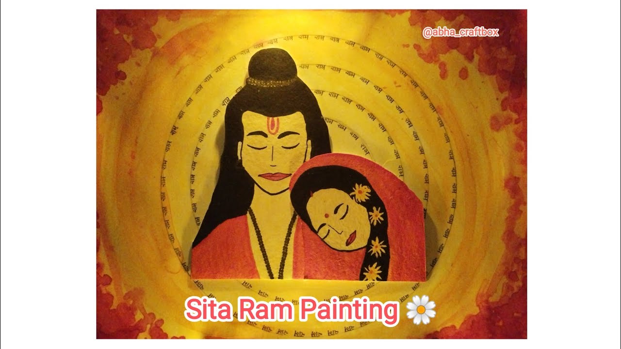 Lord Ram Sita Painting | Siya Ram Painting | Diwali Painting 🎨 - YouTube