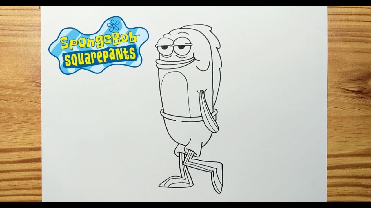 HOW TO DRAW NAT PETERSON ON SPONGEBOB SQUAREPANTS - YouTube
