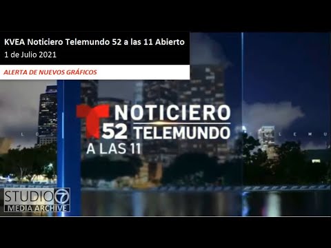 KVEA - Noticias Telemundo 52 a las 11 - Abierto del 1 de Julio 2021 ...