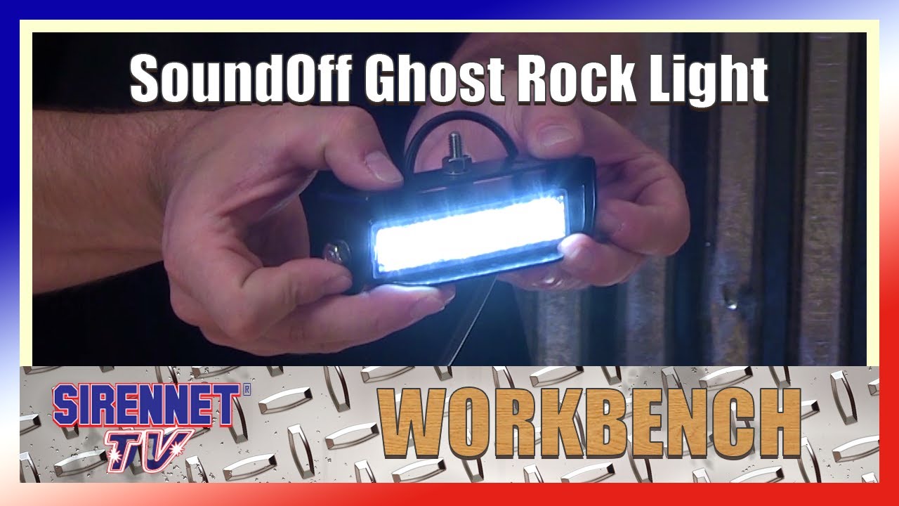 SoundOff Ghost Rock Light w/ White Spotlight - YouTube