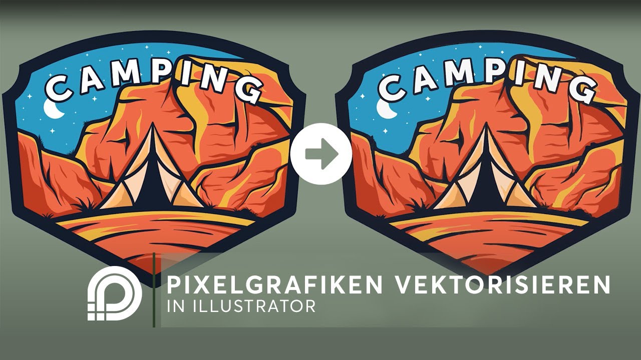Pixelgrafiken in Illustrator vektorisieren - YouTube