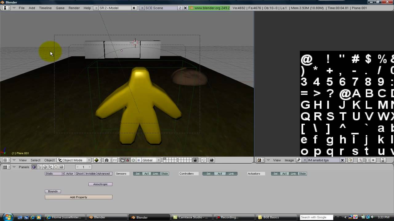 Blender 3D BGE Intermediate Tutorial Part 4 - YouTube