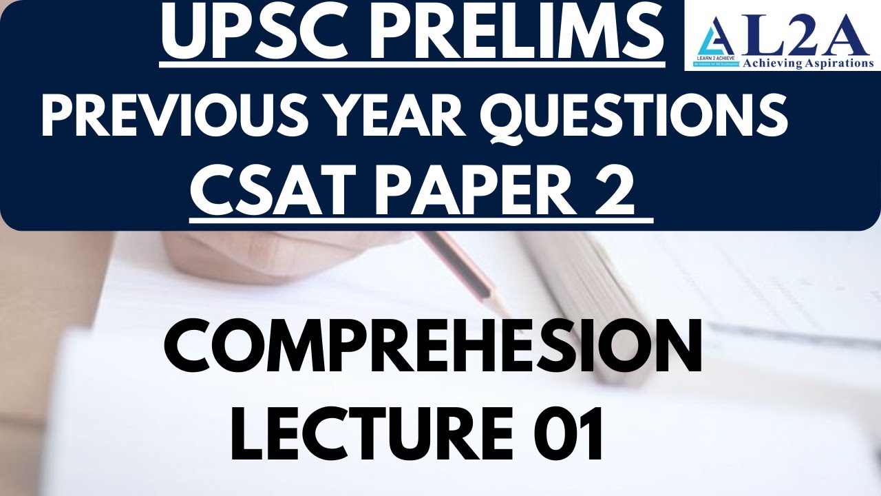 CSAT 2022 PYQ Reading Comprehension | UPSC Prelims 2024| 2025 | CSAT ...