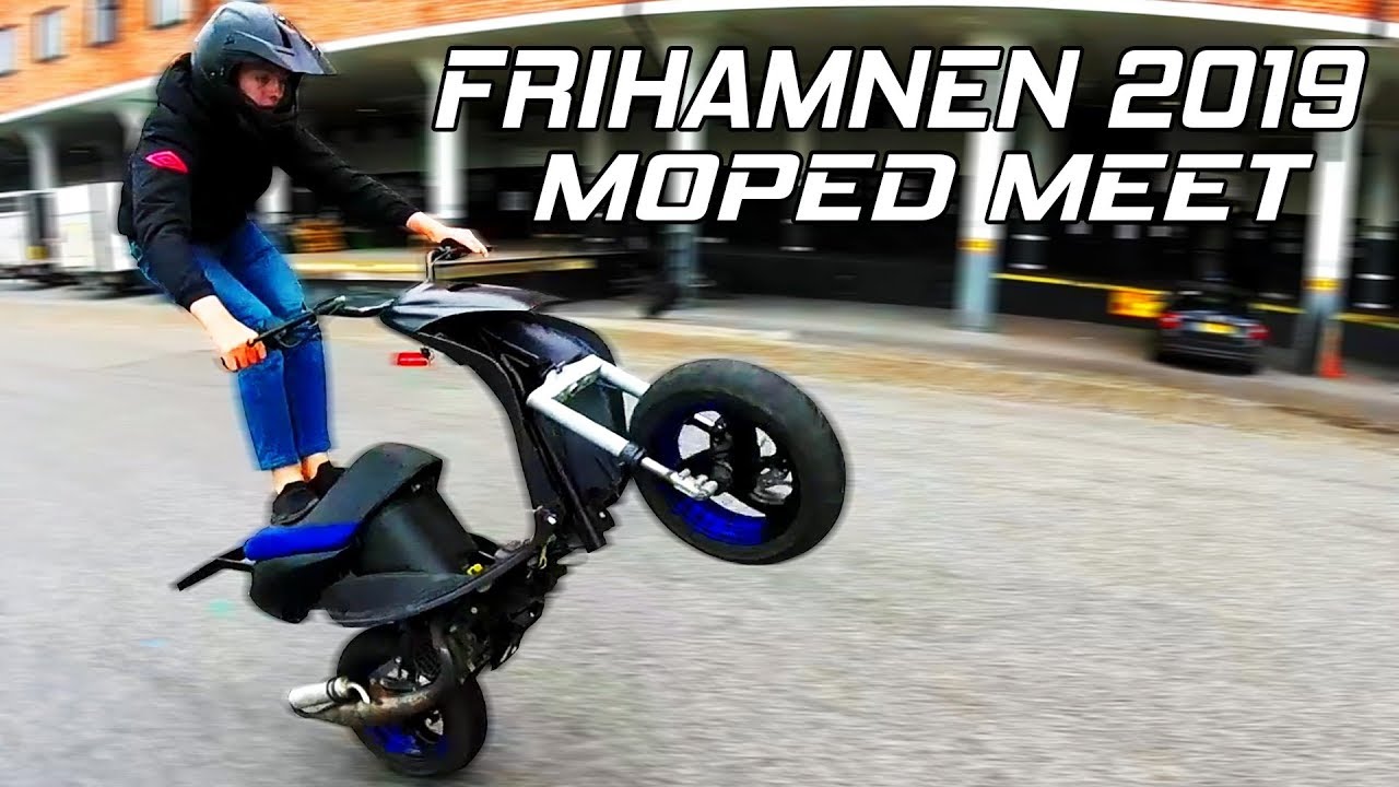 Crazy Moped Meet | Frihamnen Marathon 2019 | 50cc Moped Stunting Sweden ...