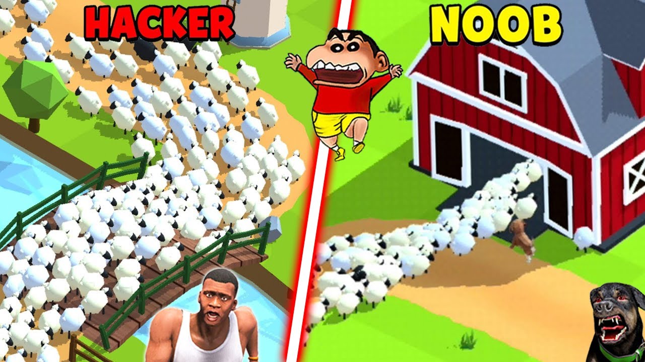 SHINCHAN Started a Billion Dollar Sheep Cloning Farm in tiny sheep with Franklin & Chop |DREAM ...