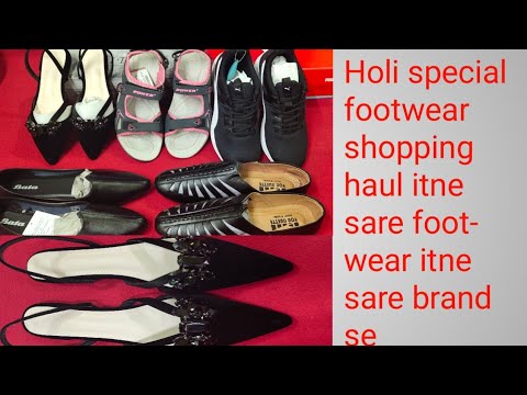 Holi special footwear shopping haul - YouTube