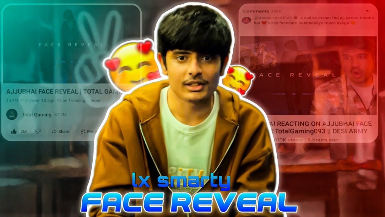 ajjubhi face reveal remix||total gaming face reveal remix||face reveal ...