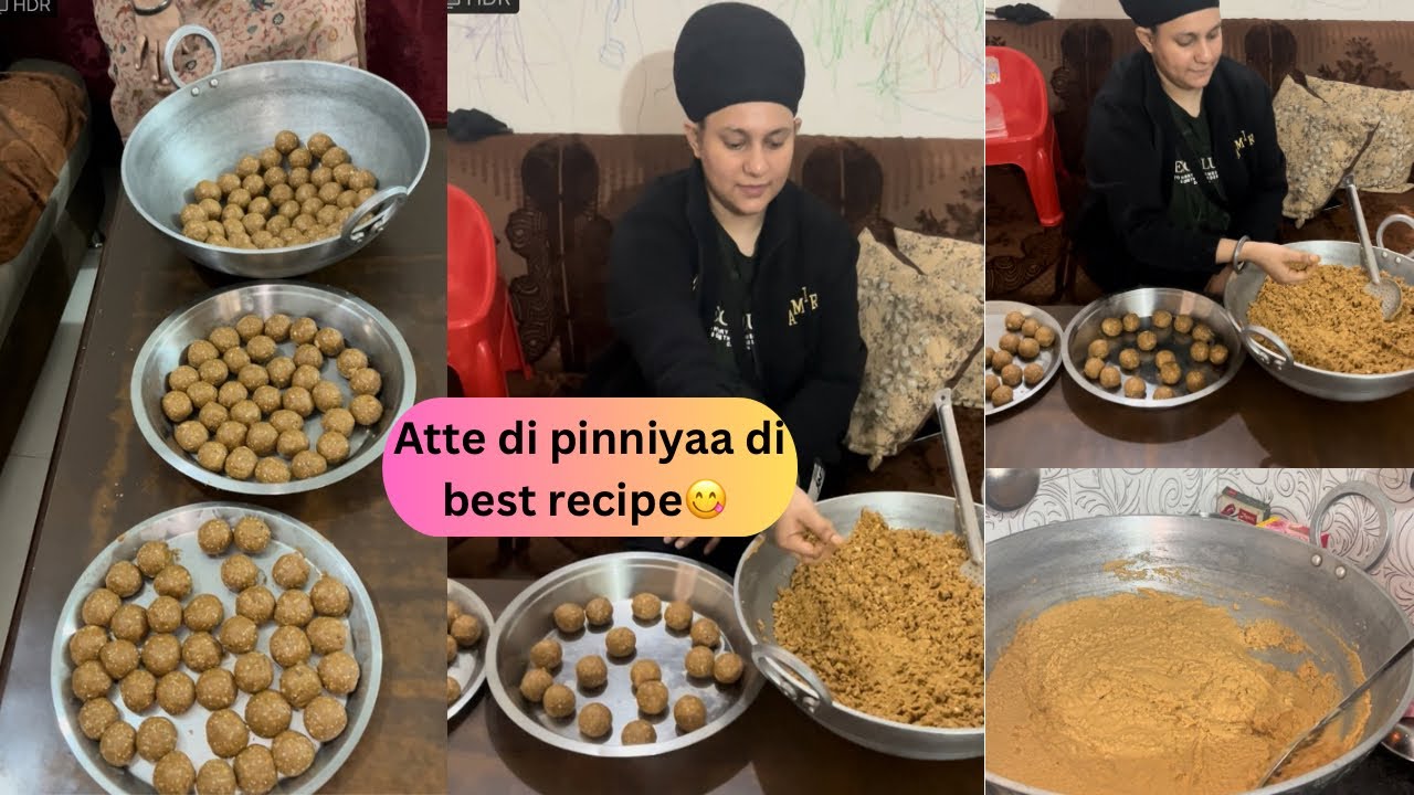 Atte di pinniya😋ik waar try jrur krna||winter special😇#food#vlogger# ...