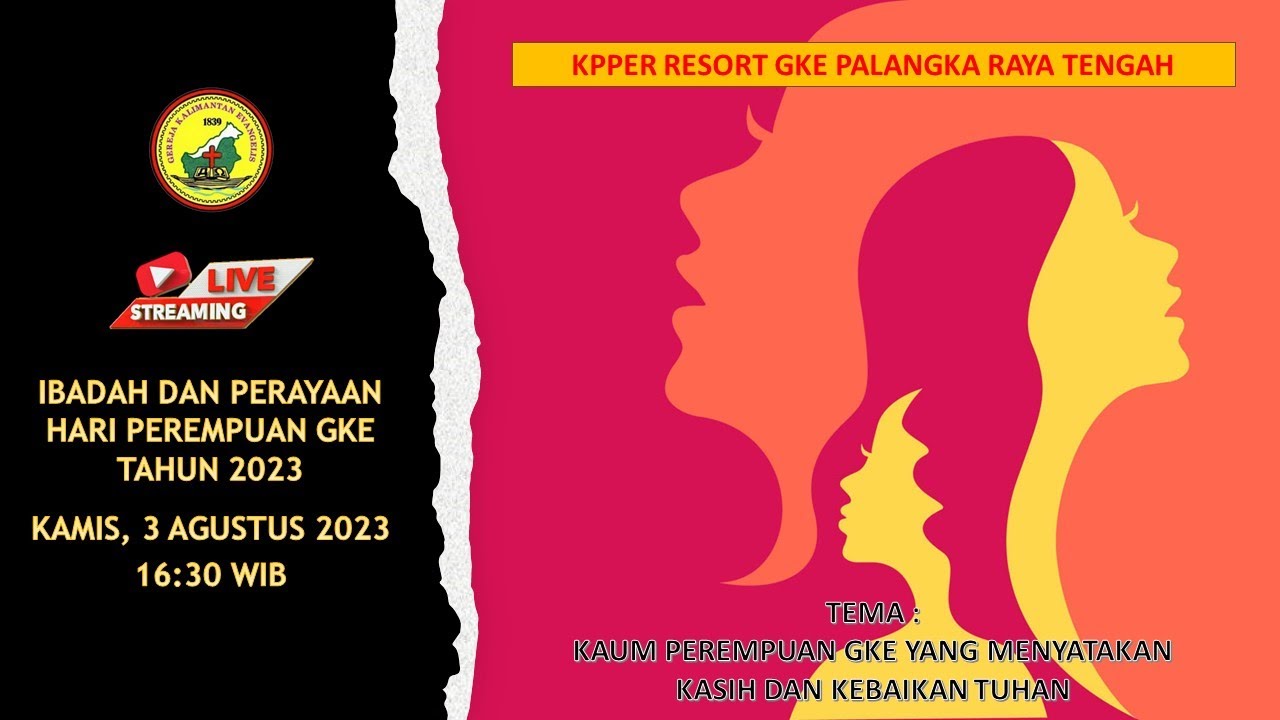 IBADAH DAN PERAYAAN HARI PEREMPUAN GKE TAHUN 2023 - YouTube