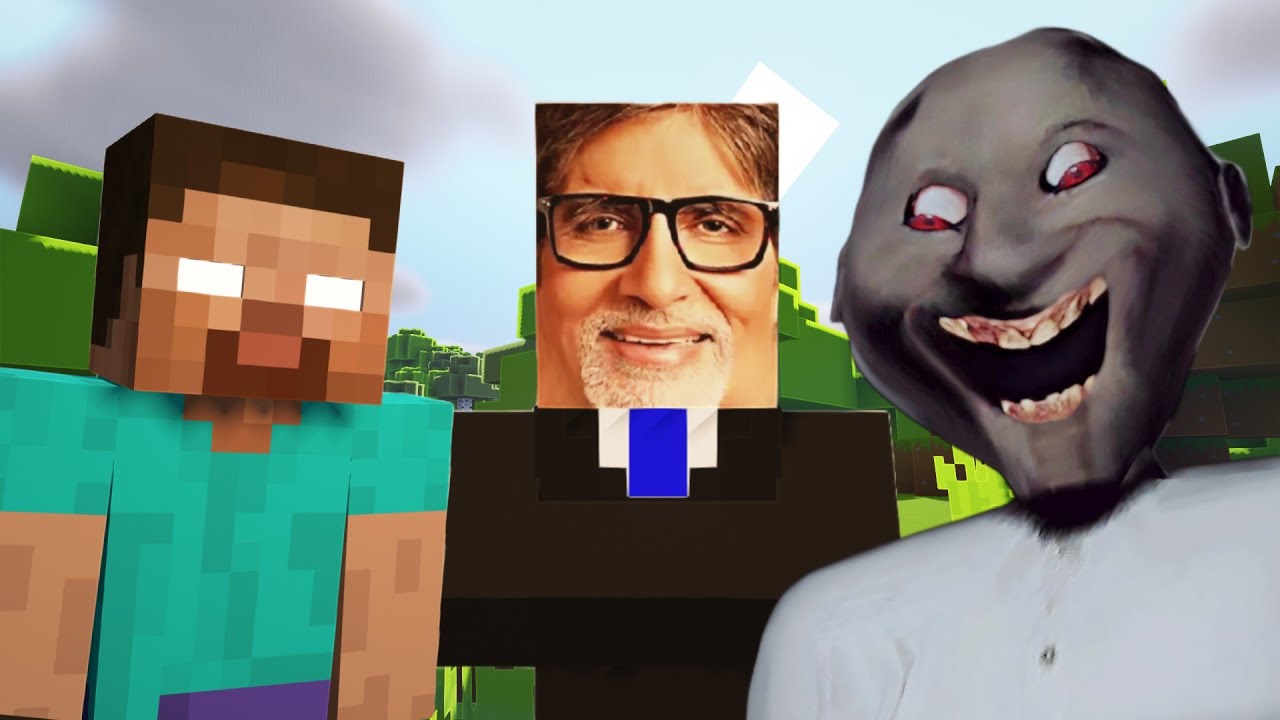 Granny Vs Herobrine Funny 1v1 | MInecraft Funny Videos | B2 BoX - YouTube