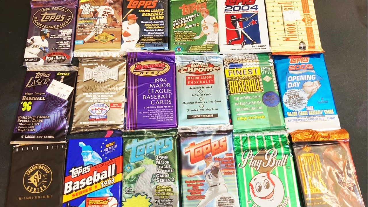 Opening A Bunch Of Old Baseball Card Packs! - Youtube