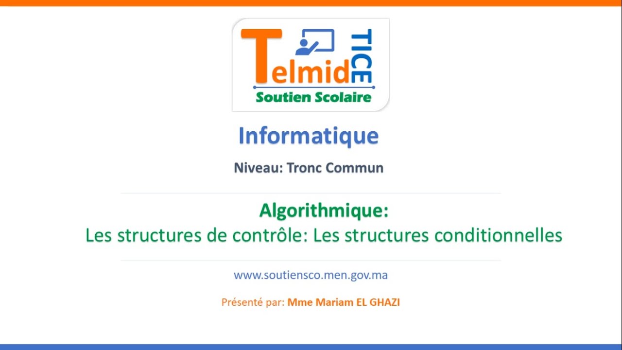 Algorithmique- les structures conditionnelles - YouTube