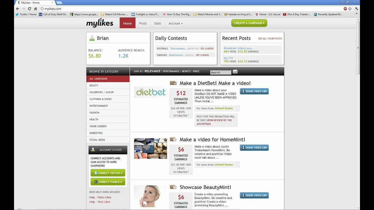 MyLikes - A great service to make sponsored videos - YouTube