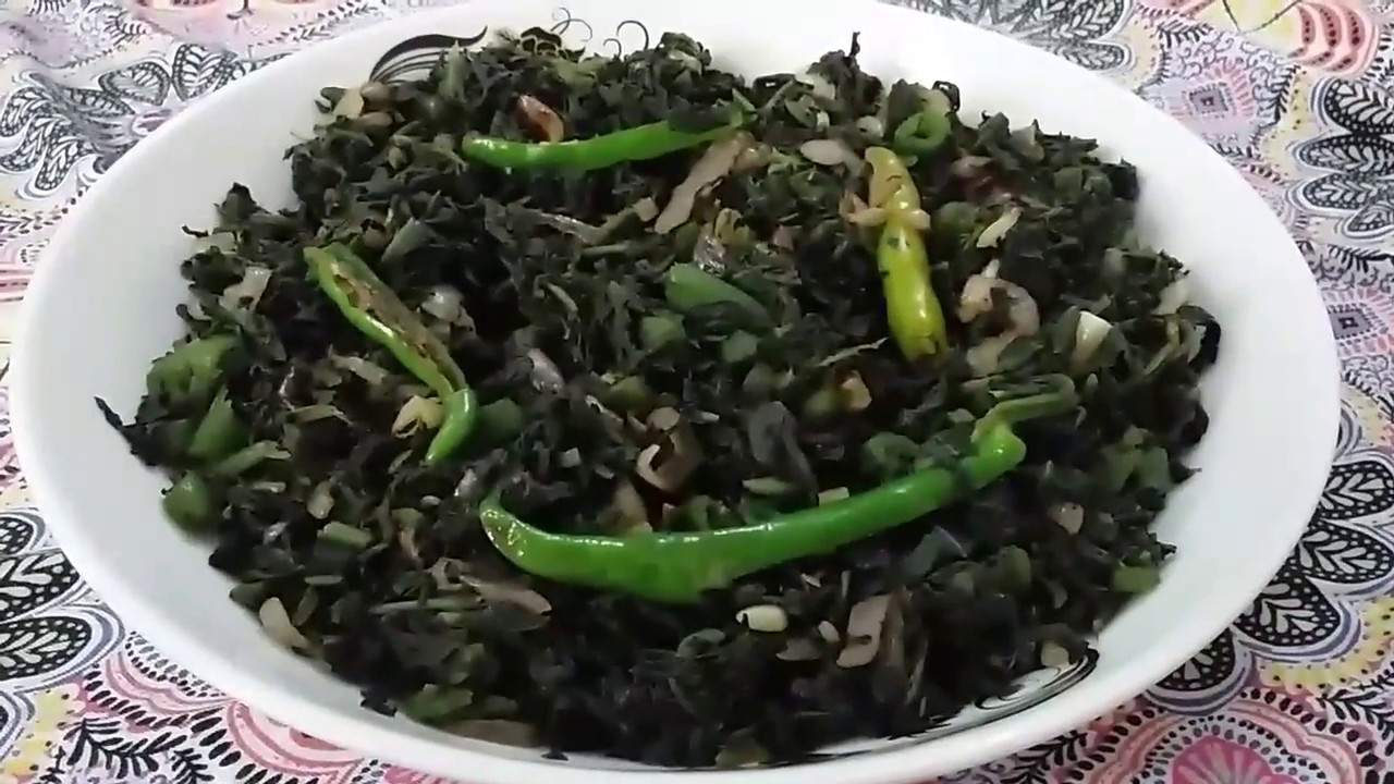 LAU SHAK BHAJI I BOTTLE GOURD LEAF STIR FRY I HOME COOKED FOOD I - YouTube