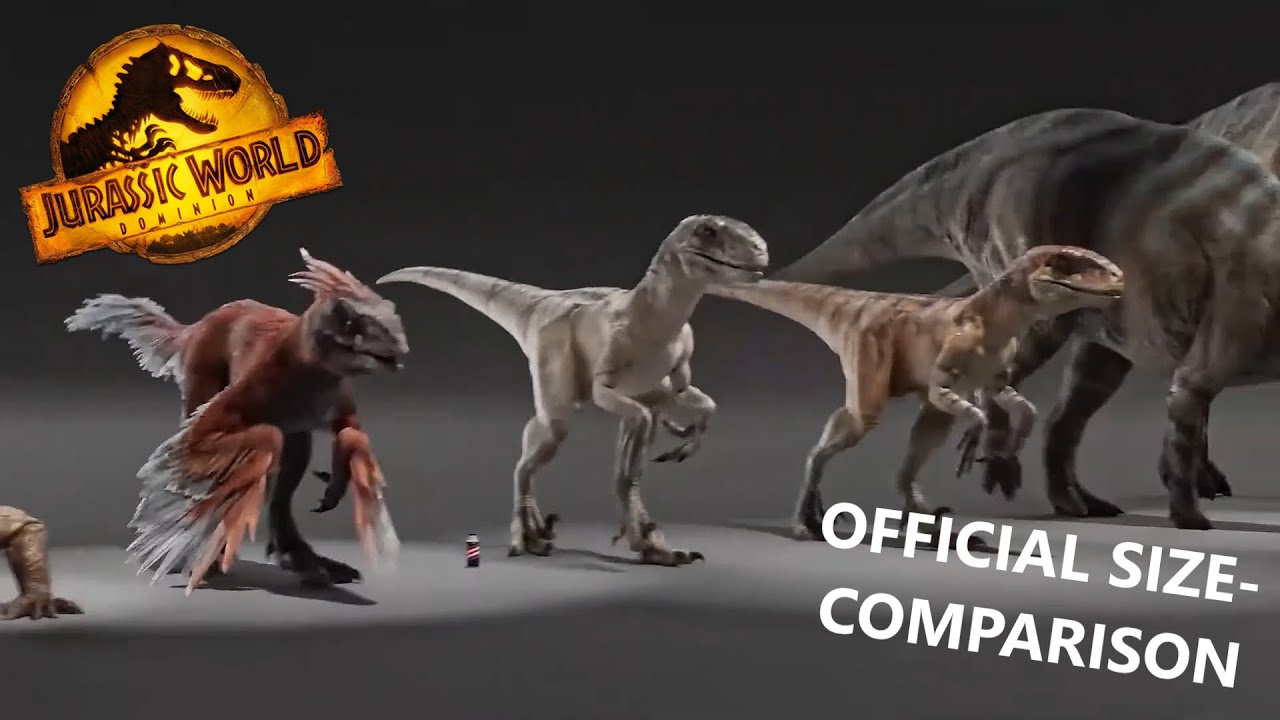 Jurassic World Dominion Size Comparison: All Dinosaurs (T-Rex, Beta ...