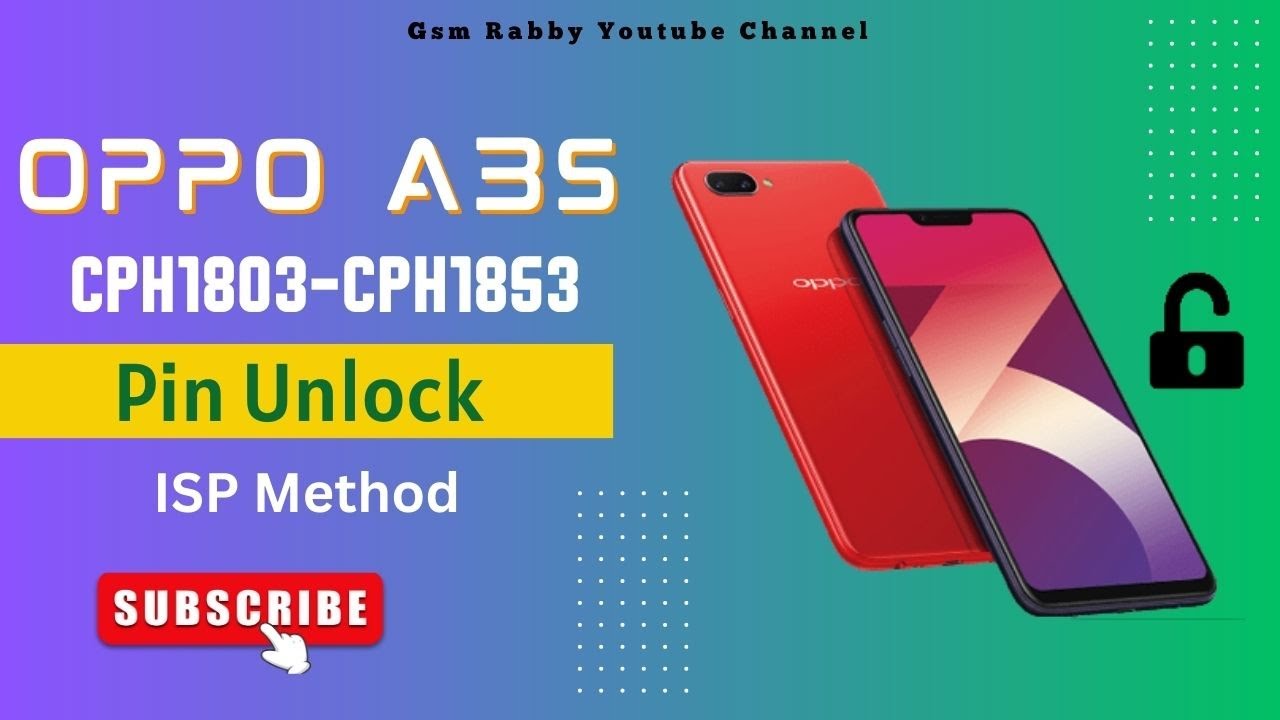 Oppo a3s Cph1803 Cph1853 pin Unlock - YouTube
