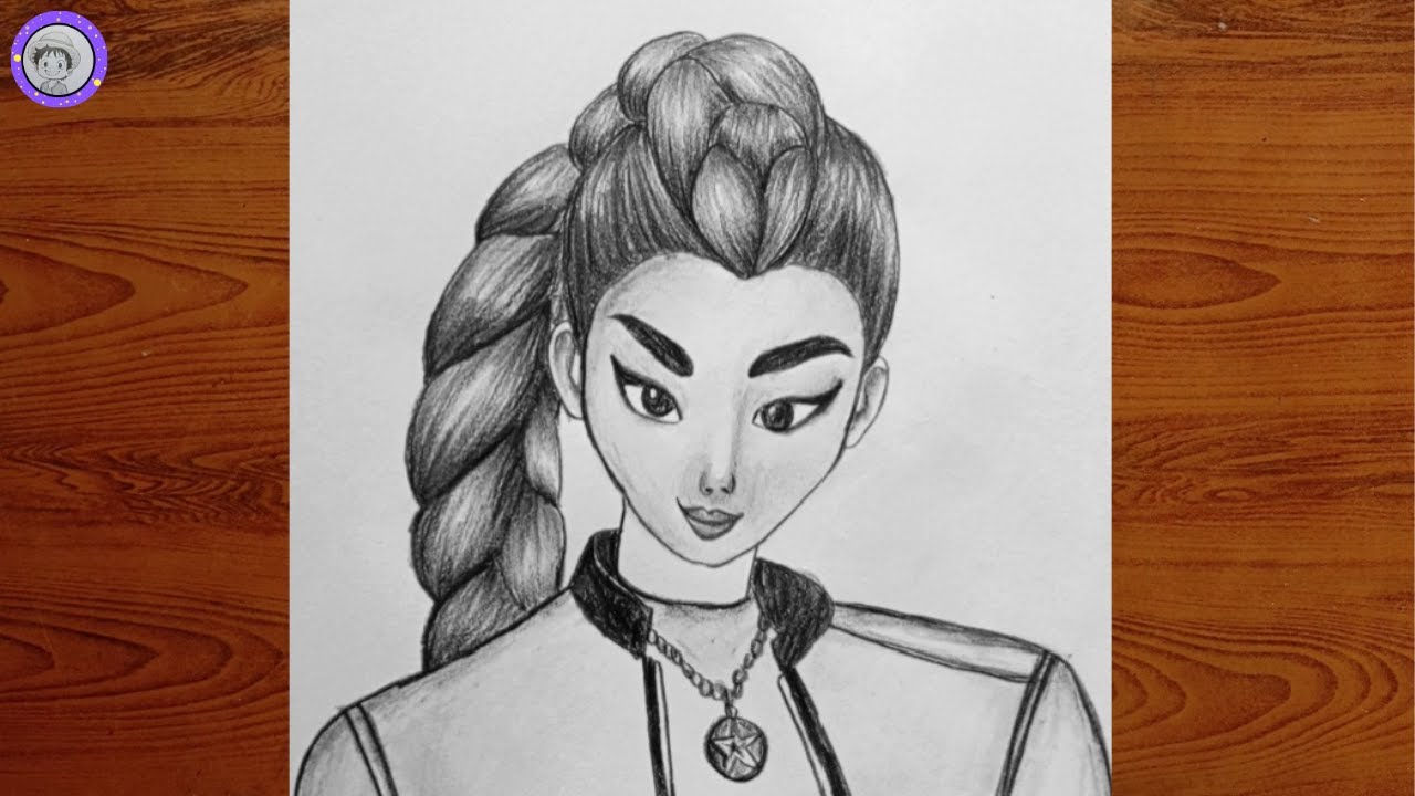 How to Draw Rumi from K‑Pop Demon Hunters | Realistic Drawing Step by ...