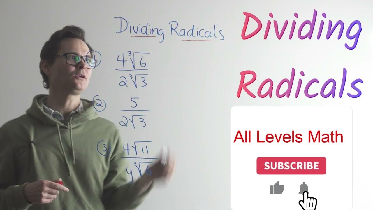Divide Radicals & Rationalize Denominators (made easy!) - YouTube
