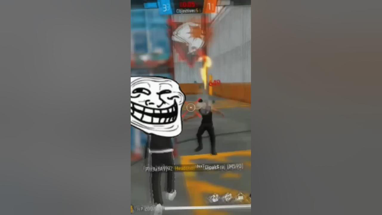 #freefire trollface shorts - YouTube