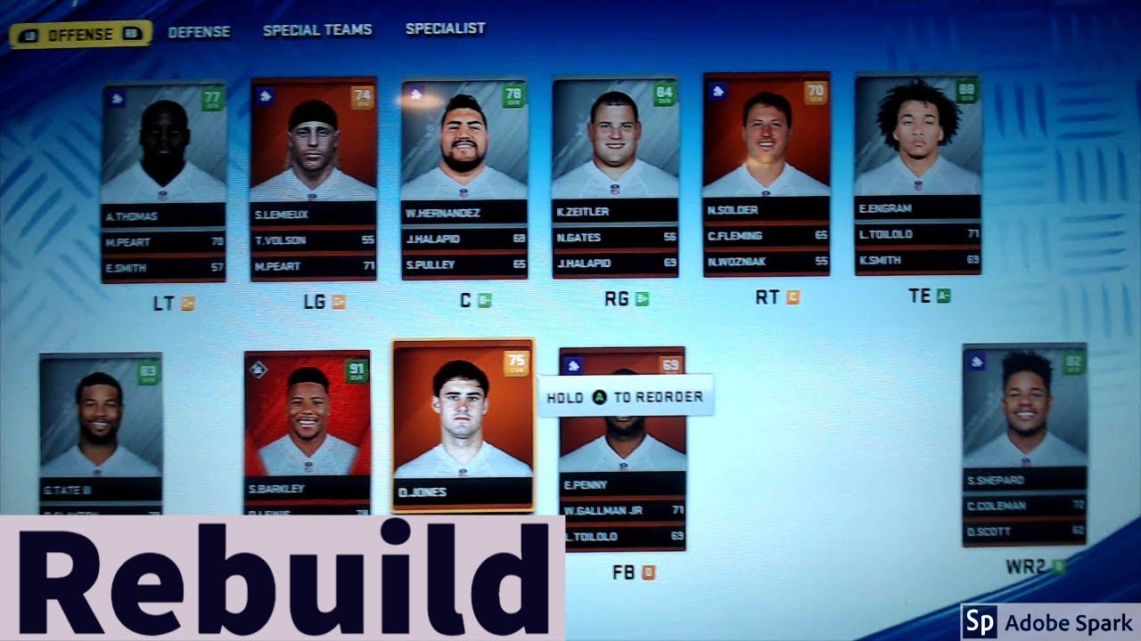 New York Giants Franchise Rebuild - Madden 20 - Part 1 - YouTube