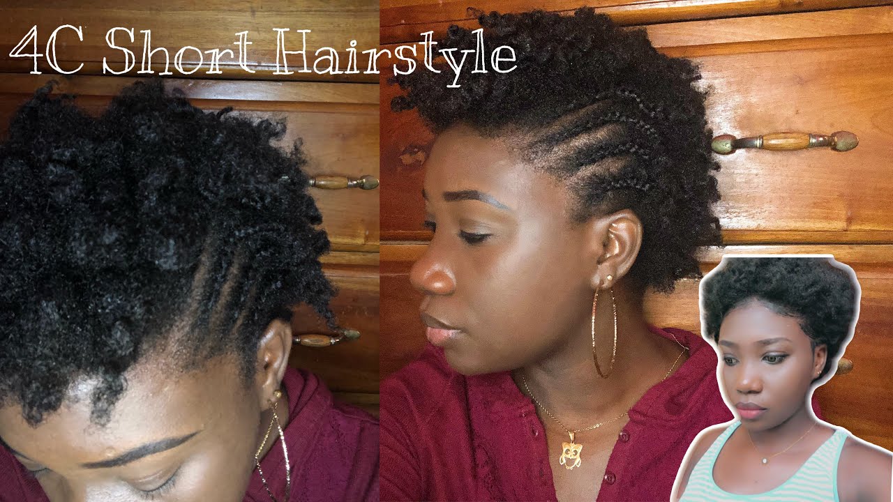 Easy EVERYDAY Natural Hairstyle on short 4C Hair| Protective Hairstyle ...
