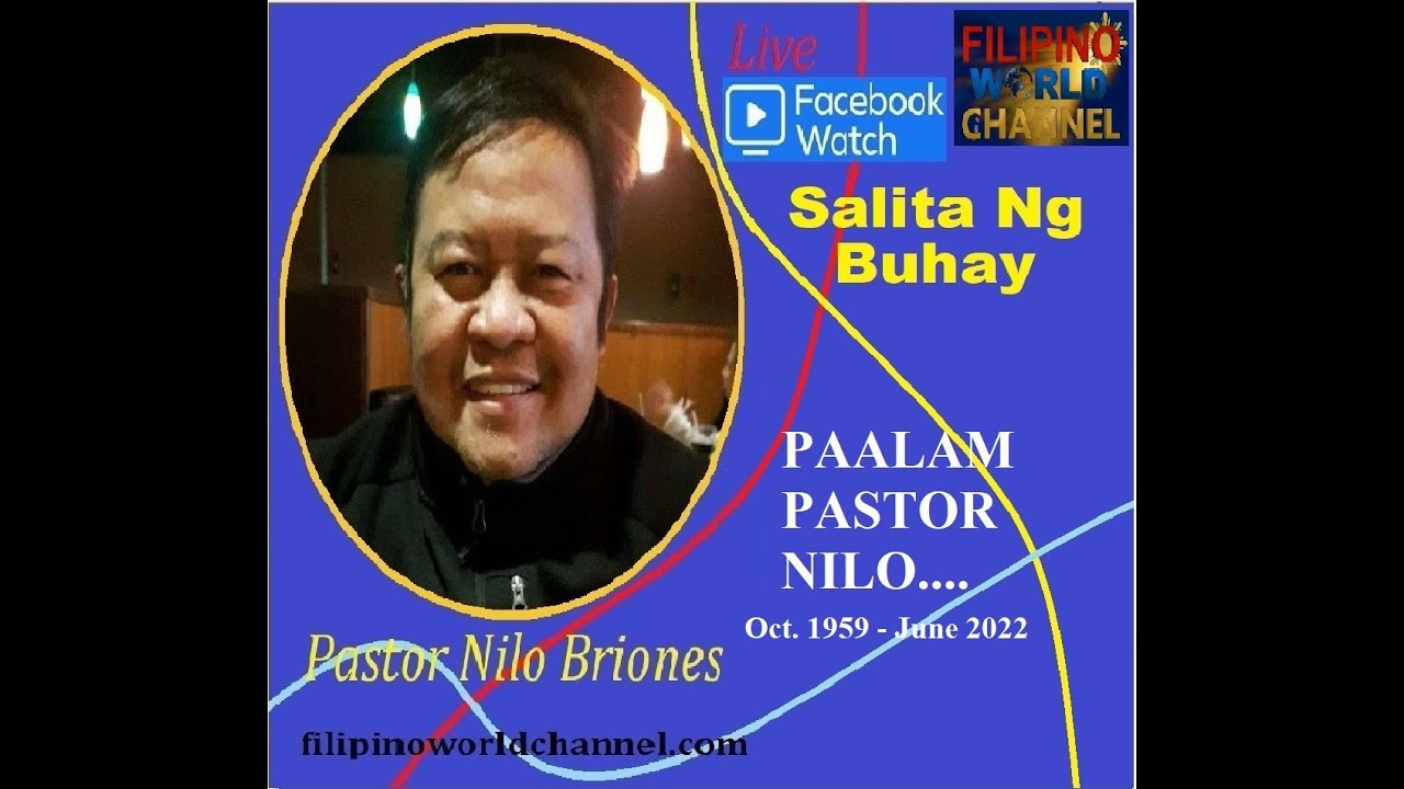 PAALAM PASTOR NILO BRIONES - YouTube