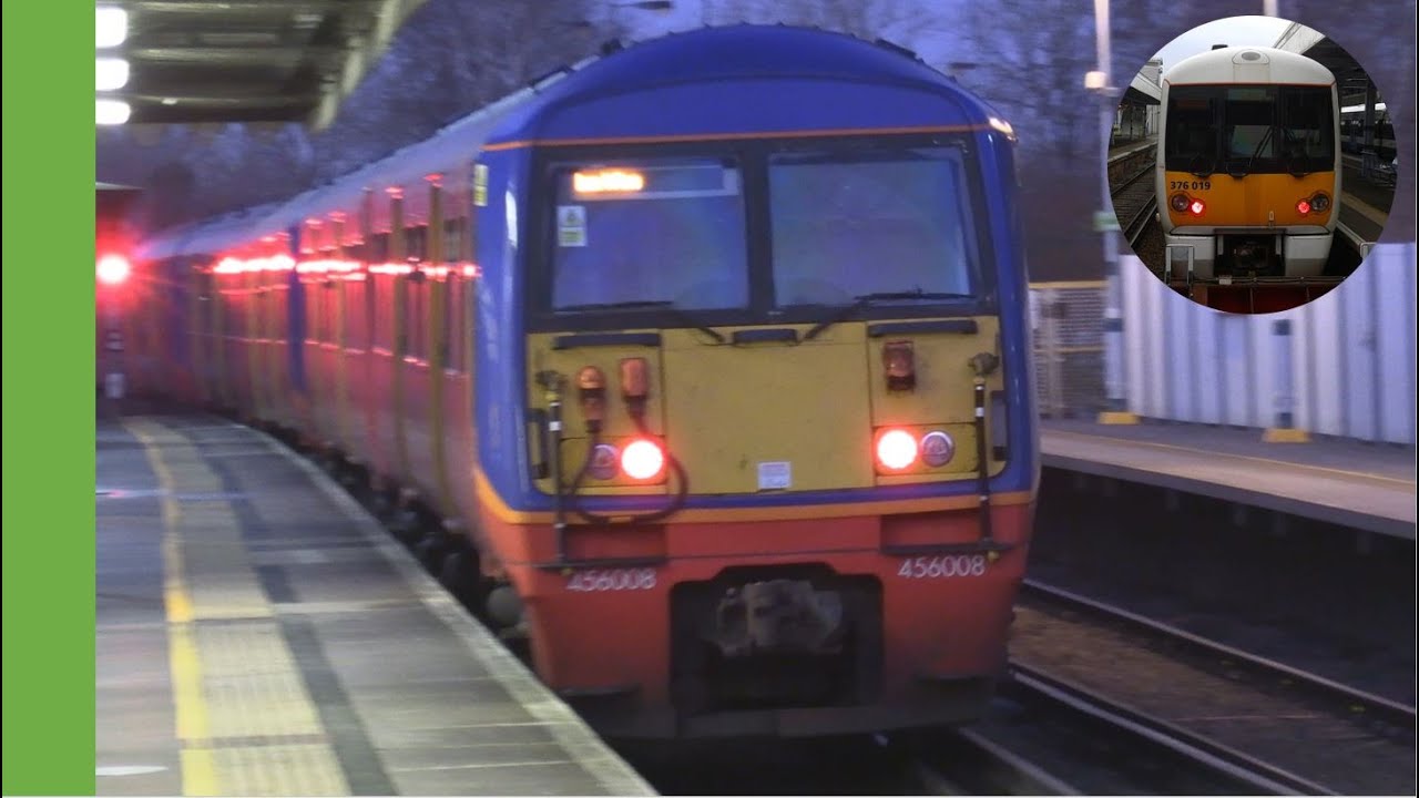 Trains at Leatherhead - YouTube