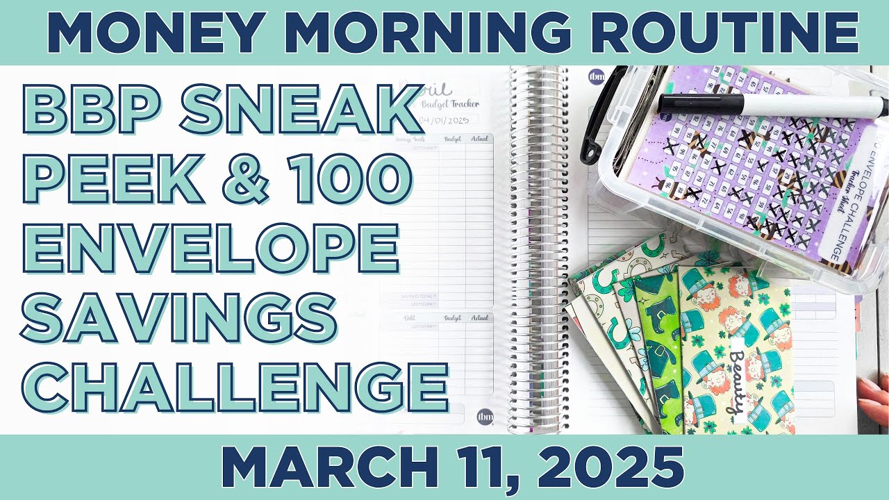 Money Morning Routine | Savings Challenge + BBP Sneak Peek - YouTube