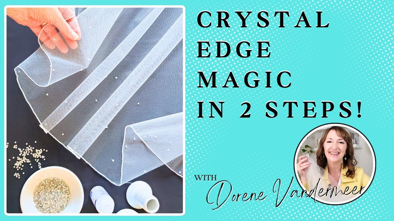 How I Made a Fancy Crystal Edge Veil in Just 2 Steps! - YouTube