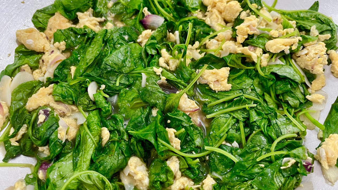 SAYUR BAYAM GORENG TELUR MUDAH DAN SEDAP! - YouTube