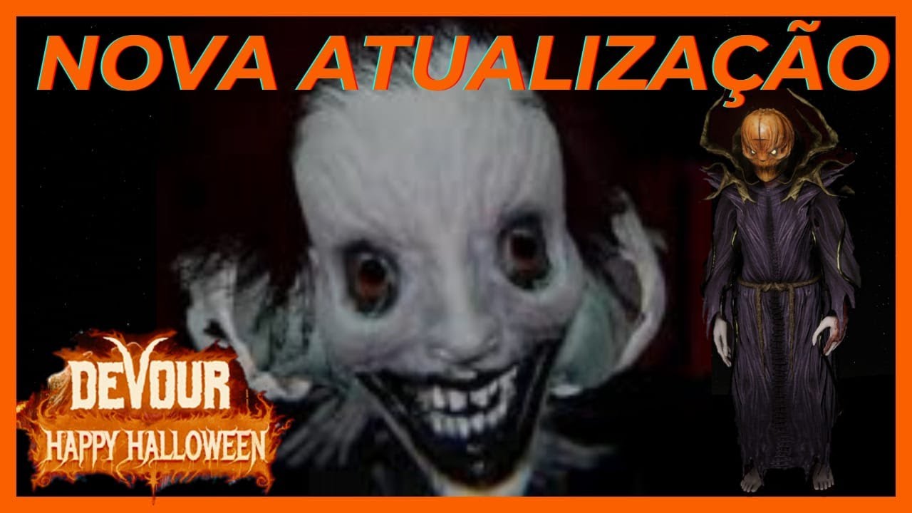 👻NOVA ATUALIZAÇÃO DEVOUR HAPPY HALLOWEEN🎃NOVAS SKINS👻EMOTES🕸️NOVO MAPA ...
