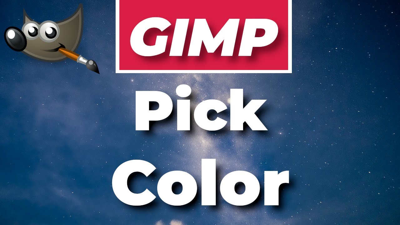 How to pick color from image in GIMP - YouTube