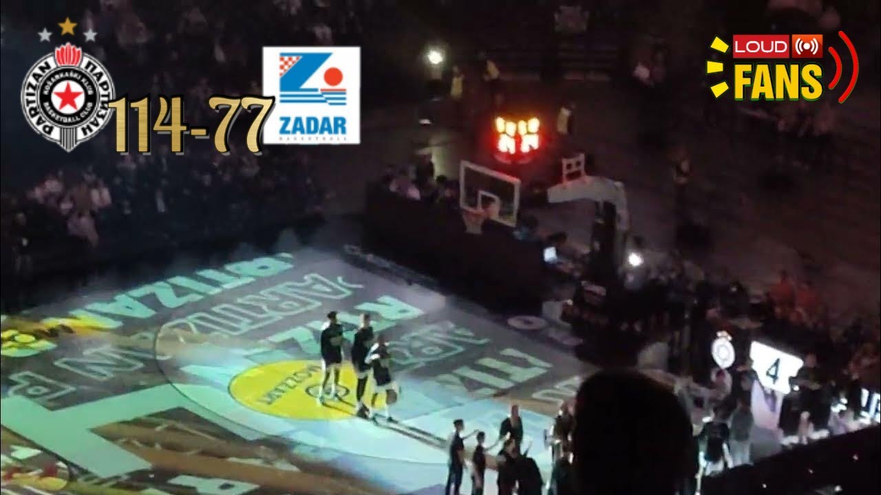 Partizan Zadar 114-77 predstavljanje igrača - YouTube