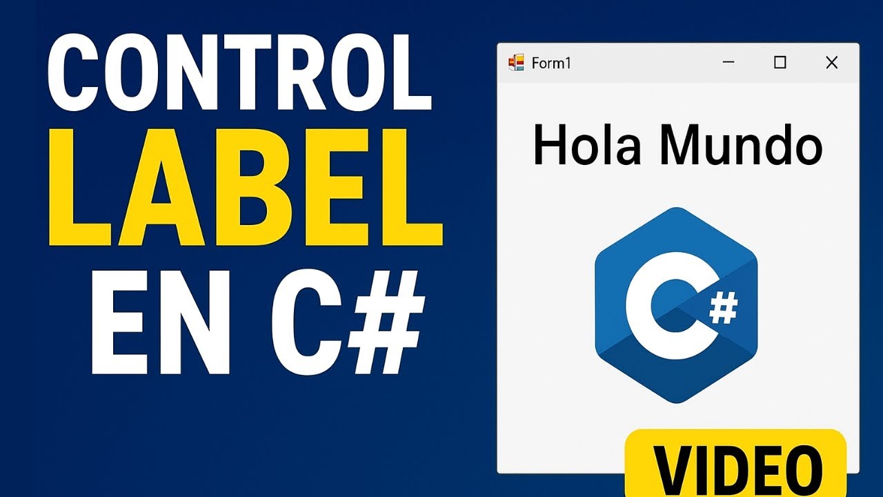 CURSO C# DESDE CERO | CONTROLES COMUNES: USO DEL LABEL EN VISUAL STUDIO ...