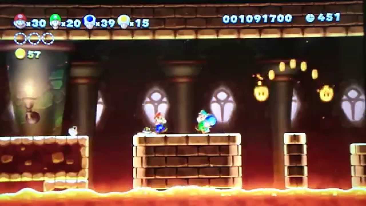 New Super Mario Bros. U Multiplayer (Part 15): Lava-Leapin' Castle ...