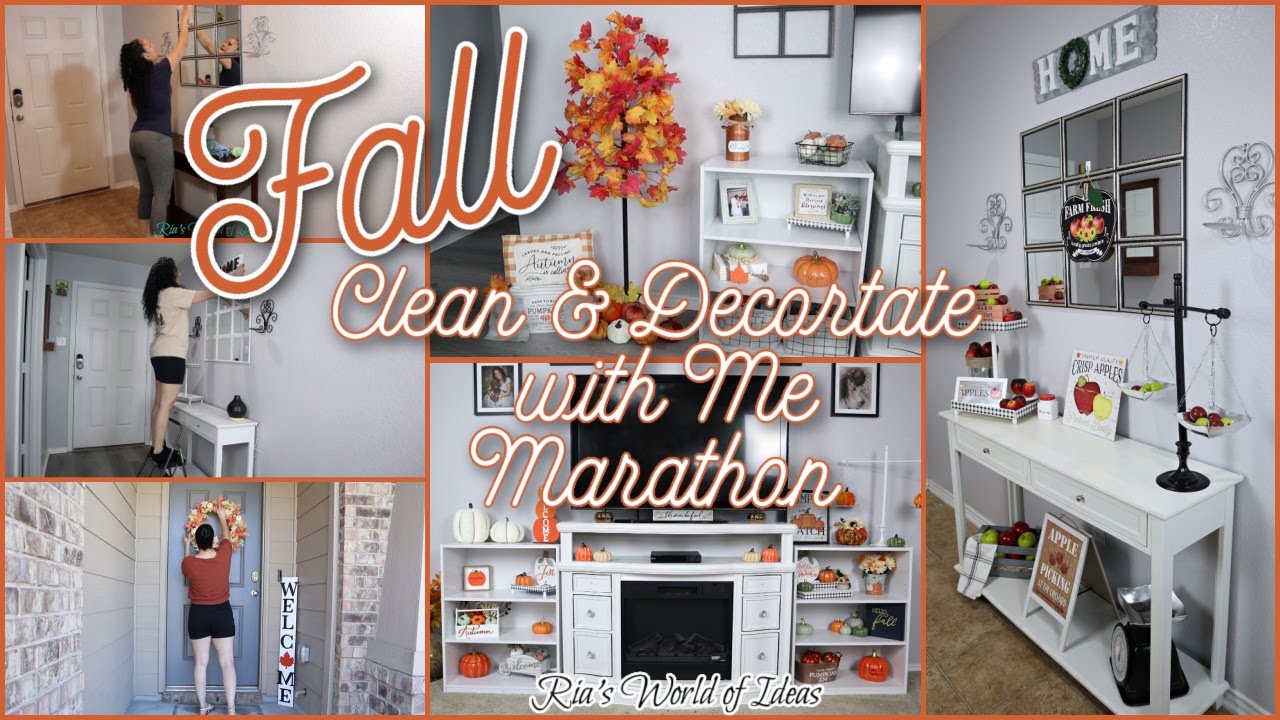 🍁 FALL CLEAN & DECORATE WITH ME MARATHON // FALL DECOR ULTIMATE MARATHON // FALL HOMEMAKING ...