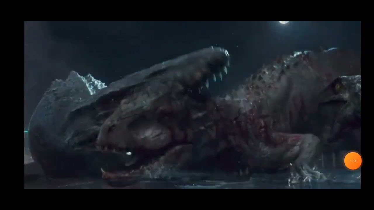 mosasaurus kill indominus rex scene - YouTube