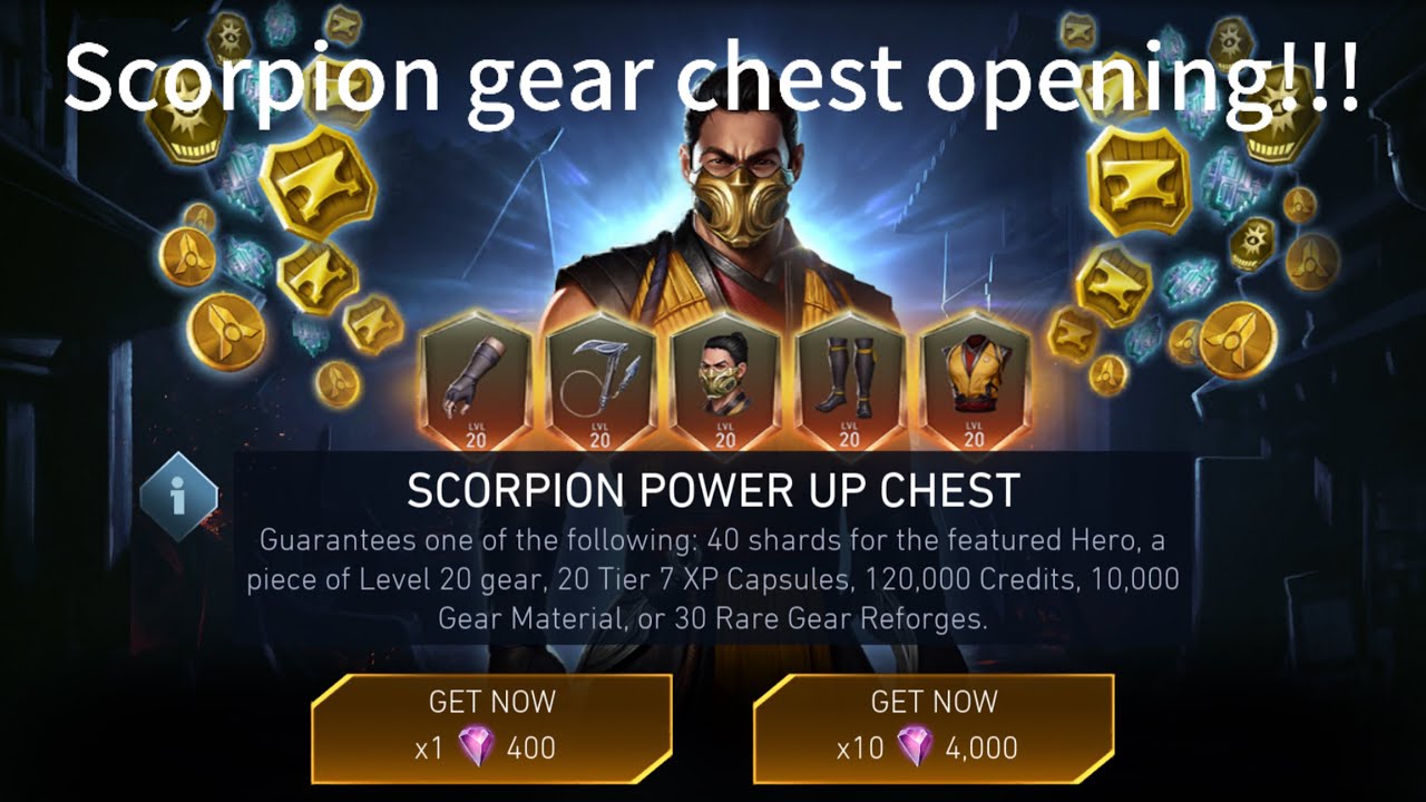 Scorpion gear chest opening!!!(There’s a ban wave going on) - YouTube